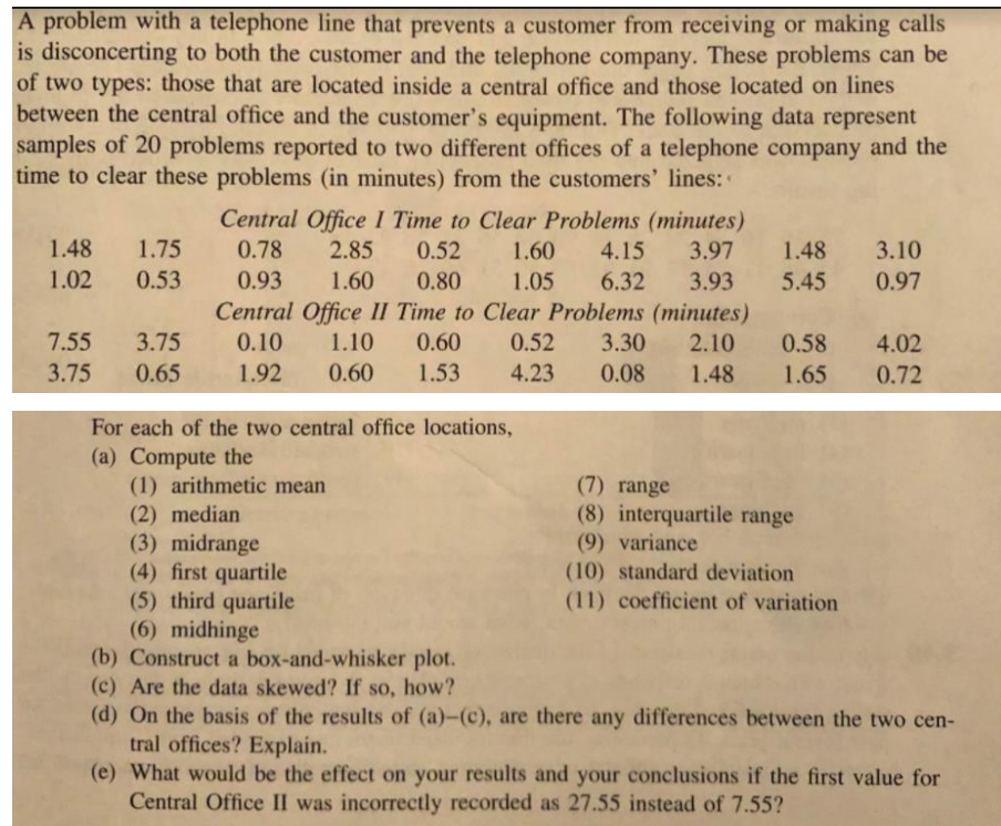 Solved A problem with a telephone line that prevents a | Chegg.com