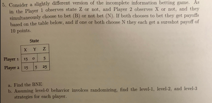 Solved Consider a slightly different version of the | Chegg.com