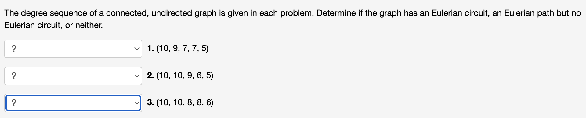 Solved Discrete Mathematics - The degree sequence of a | Chegg.com