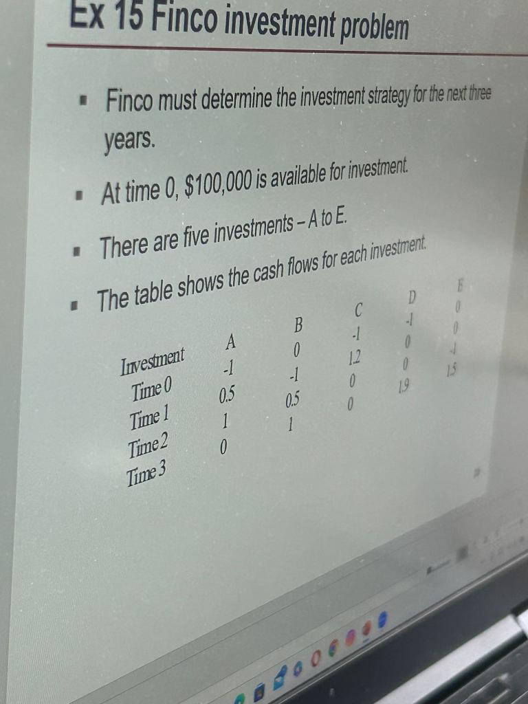 - To ensure that Finco has a diversified portfolio, | Chegg.com
