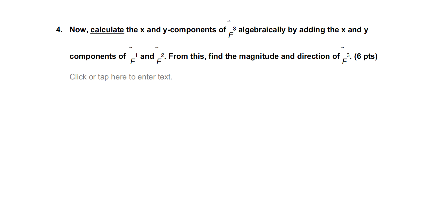 Solved Unknown Force, F3 Analysis 1. Calculate the x and | Chegg.com