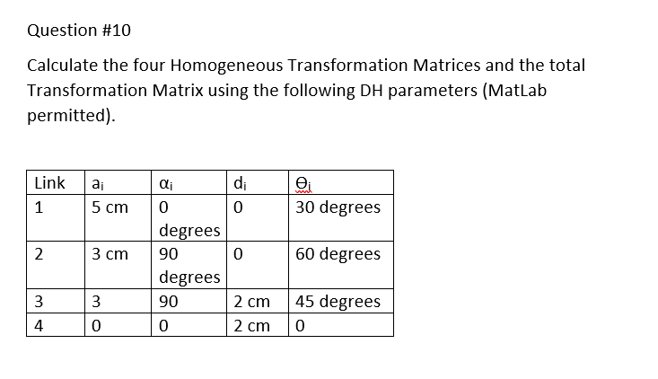 Solved Question #10 Calculate the four Homogeneous | Chegg.com
