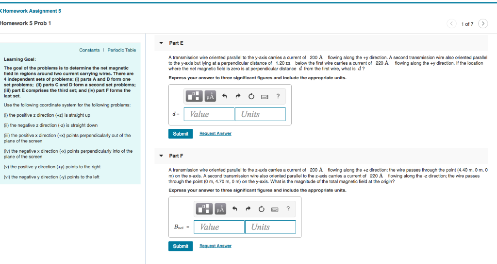Solved Homework Assignment 5 Homework 5 Prob 1 of 7> PartE | Chegg.com
