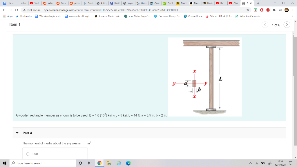 Solved If this wooden member is a pin-connected column (the | Chegg.com