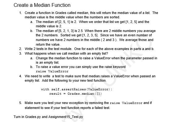 Solved Lab Week 15 - Unit Testing Skills Needed to complete | Chegg.com