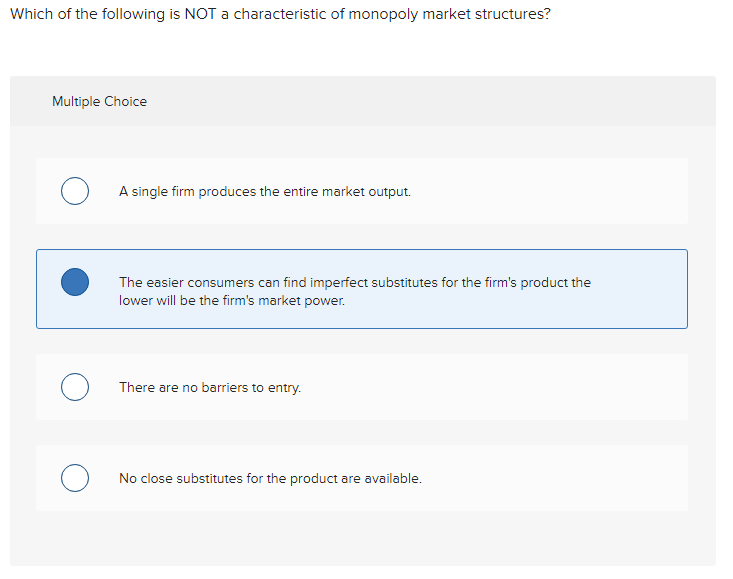 Solved Which of the following is NOT a characteristic of | Chegg.com