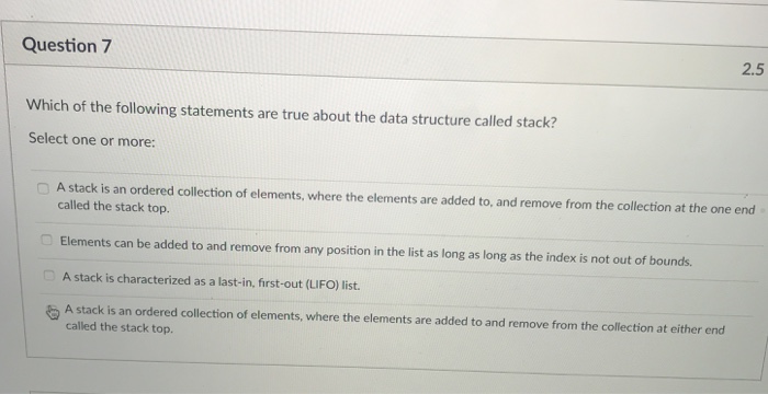 Solved 2.5 pt Question 4 True or False, the JFrame class | Chegg.com