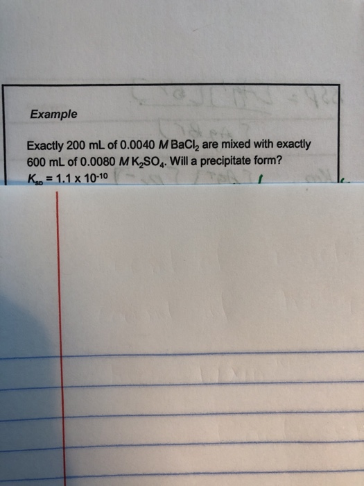 Solved Example Exactly 200 mL of 0.0040 M BaCl2 are mixed | Chegg.com