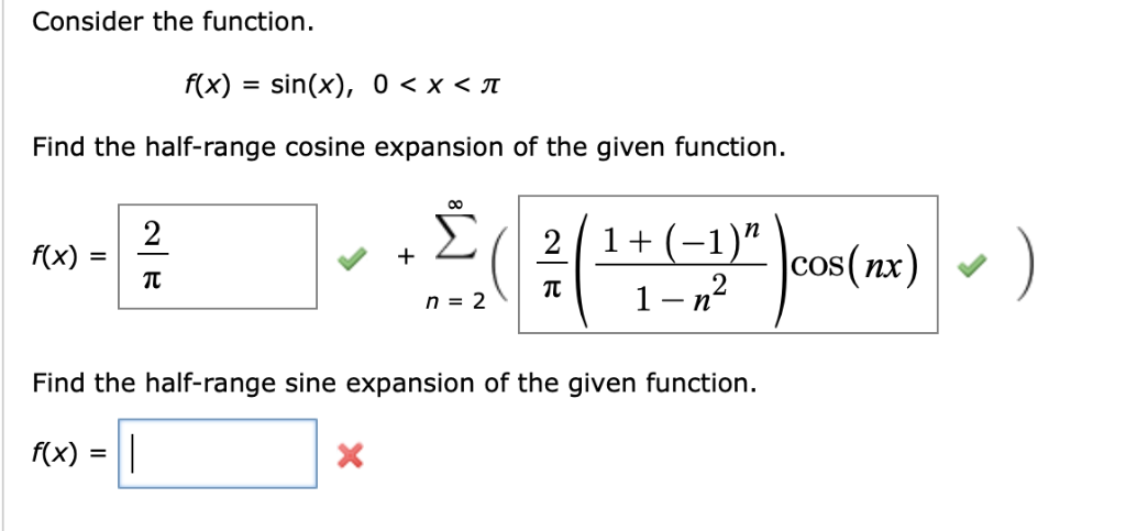 Solved Consider the function f(x) = sin(x), 0