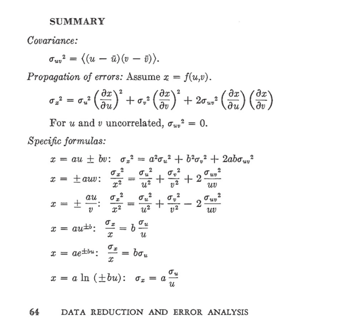 Solved SUMMARY Covariance: Propagation of errors. Assume x = | Chegg.com