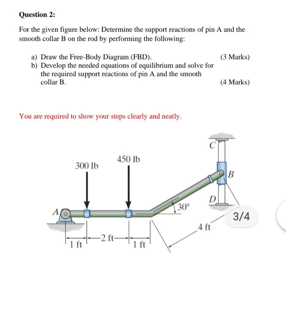 Solved Question 2 For The Given Figure Below Determine The