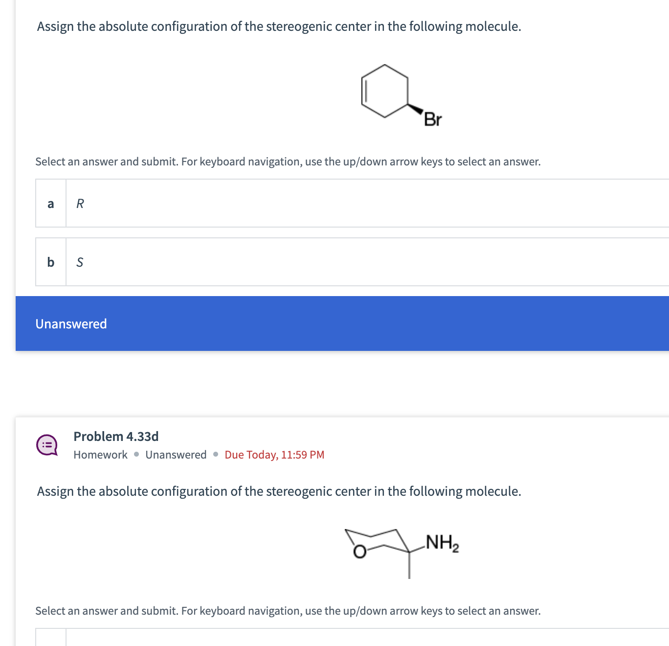 Solved Assign the absolute configuration of the stereogenic | Chegg.com