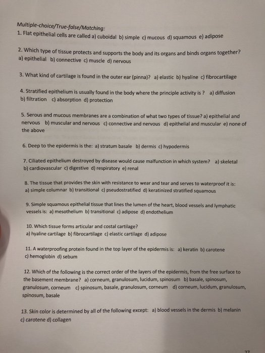 Solved Multiple-choice/True-false/Matching 1. Flat | Chegg.com
