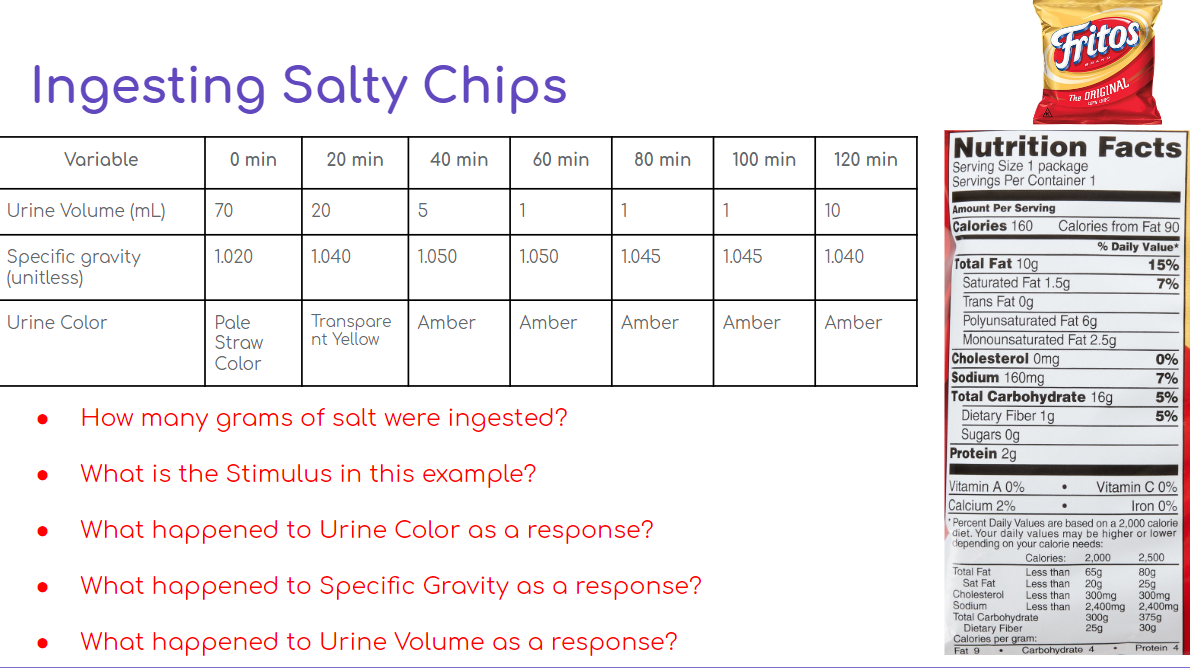Solved Ingesting Salty Chips - How many grams of salt were | Chegg.com