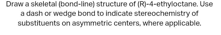 Solved Draw a skeletal (bond-line) structure of | Chegg.com