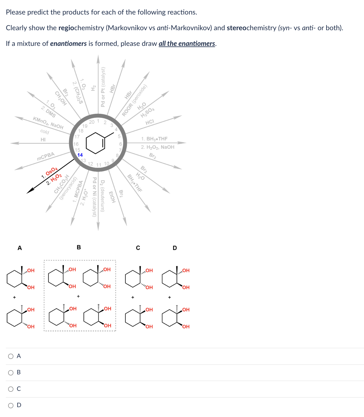 Solved Please Predict The Products For Each Of The Following