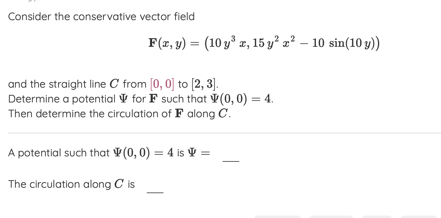 Solved Consider the conservative vector field | Chegg.com