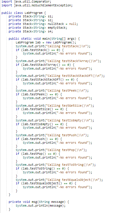 Solved private int testpop() \{ int cnterr =0; setup(); | Chegg.com