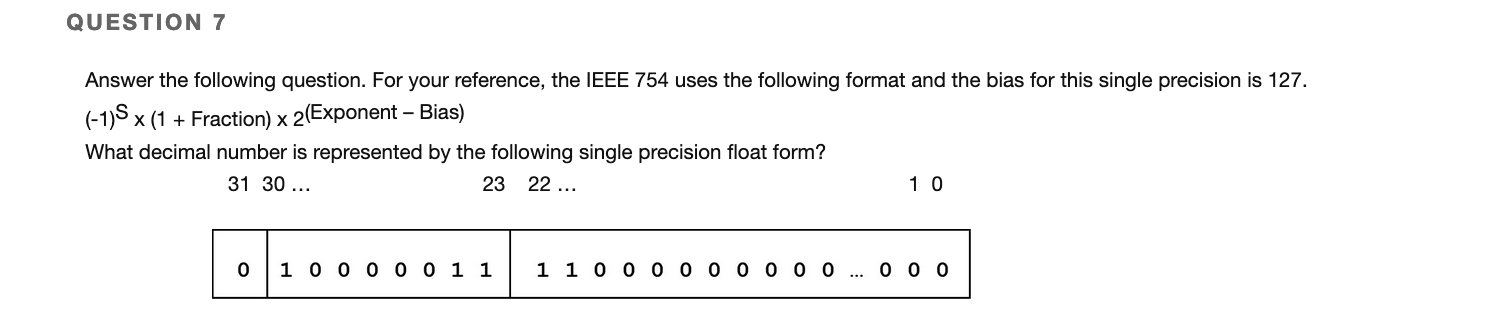 Solved QUESTION 7 Answer the following question. For your | Chegg.com