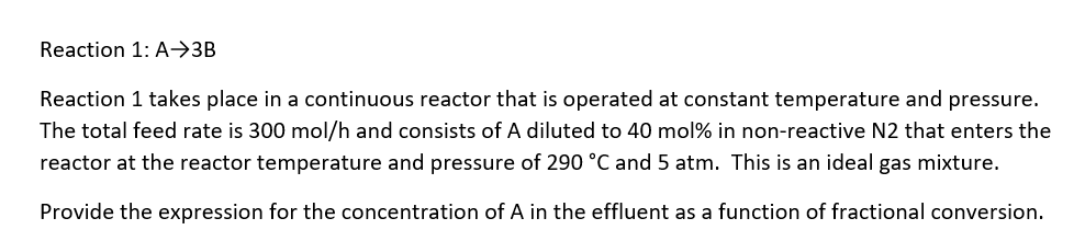 Solved Reaction 1: A3B Reaction 1 takes place in a | Chegg.com