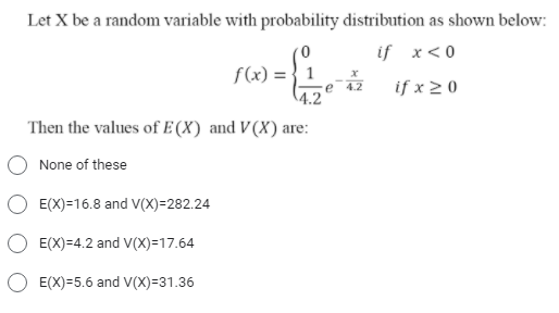Solved Let X be a random variable with probability | Chegg.com