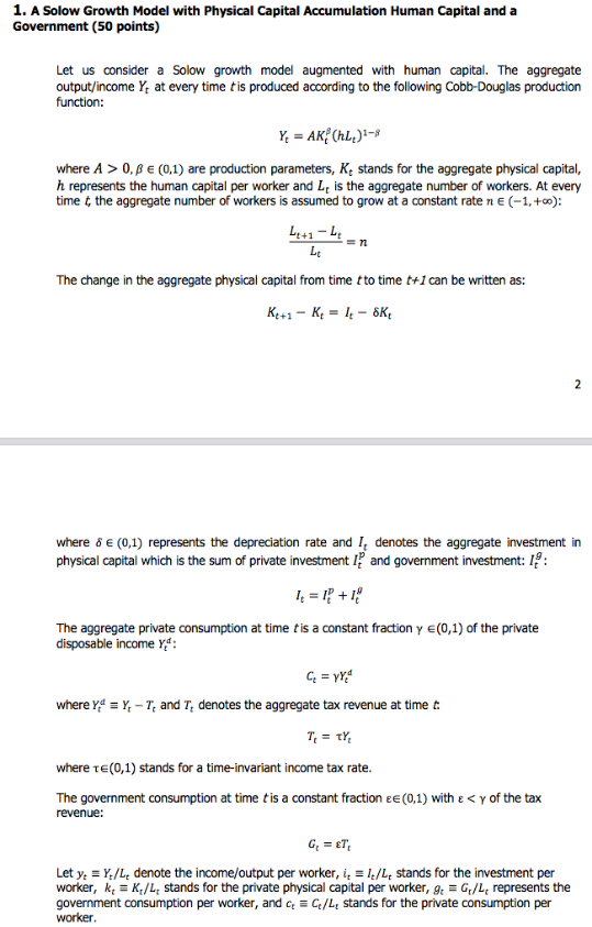 Solved f) Derive the steady-state formula for the physical | Chegg.com