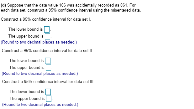 Solved (a) Compute the sample mean of each data set. | Chegg.com