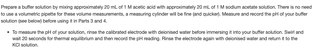Solved For Part 2, estimate the pH of an equimolar solution | Chegg.com