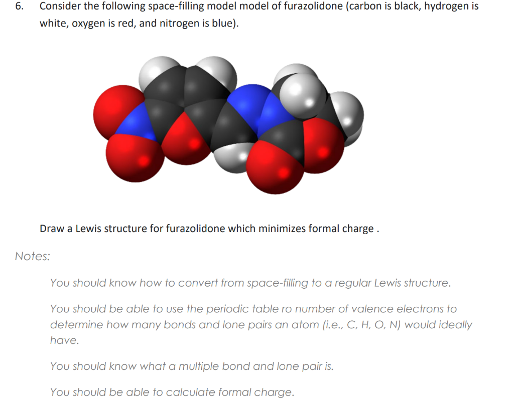 6. Consider the following space-filling model model | Chegg.com