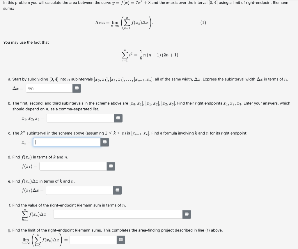 Solved In this problem you will calculate the area between | Chegg.com