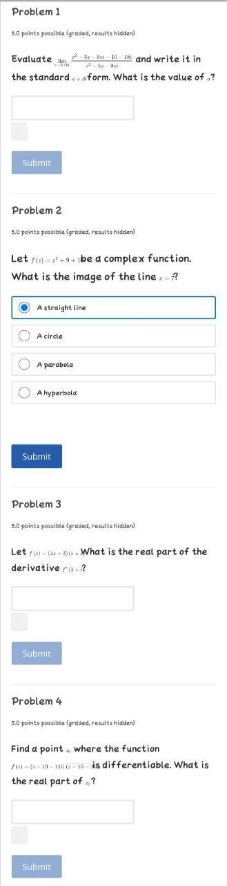 Problem 1 5.0 points possible (graded, results | Chegg.com