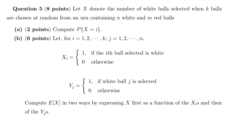 Solved Question 5 (8 ﻿points) ﻿Let x ﻿denote the number of | Chegg.com