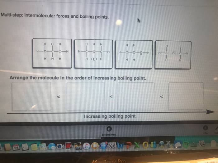 Solved Multi-step: Intermolecular forces and boiling points | Chegg.com