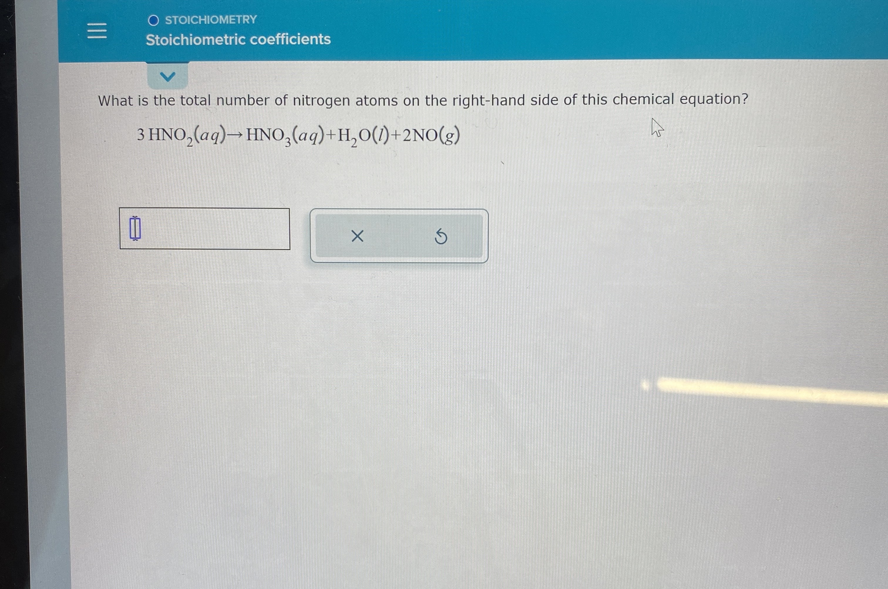 Solved What is the total number of nitrogen atoms on the | Chegg.com