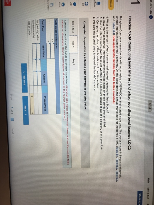Solved Ch 10 Ex 10-3A Exercise 10-3A Computing bond interest | Chegg.com