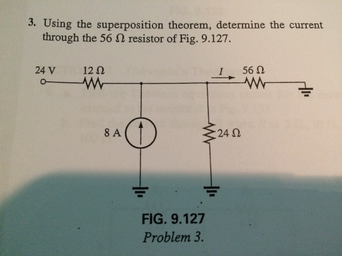 Solved Using The Superposition Theorem Determine The