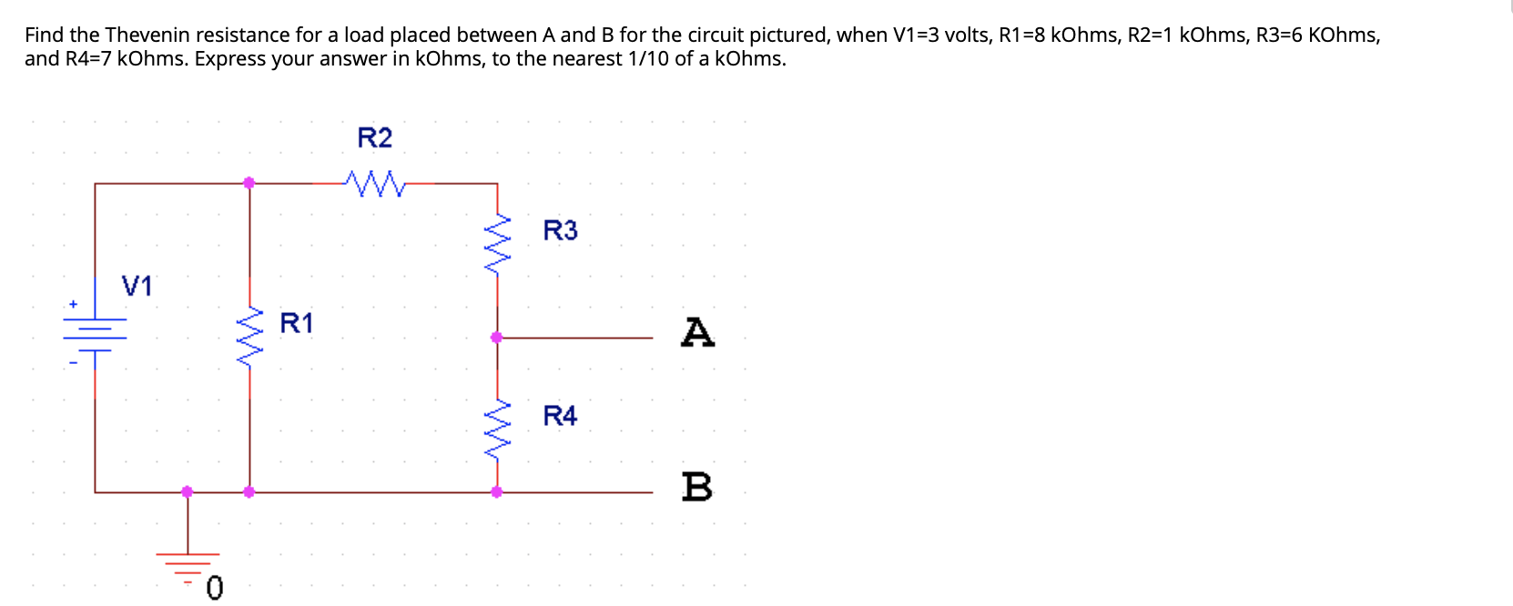 Solved Find the Thevenin voltage for a load placed between A | Chegg.com