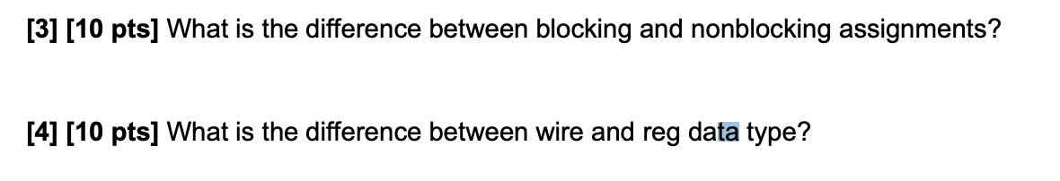 Solved [3] [10 pts] What is the difference between blocking | Chegg.com
