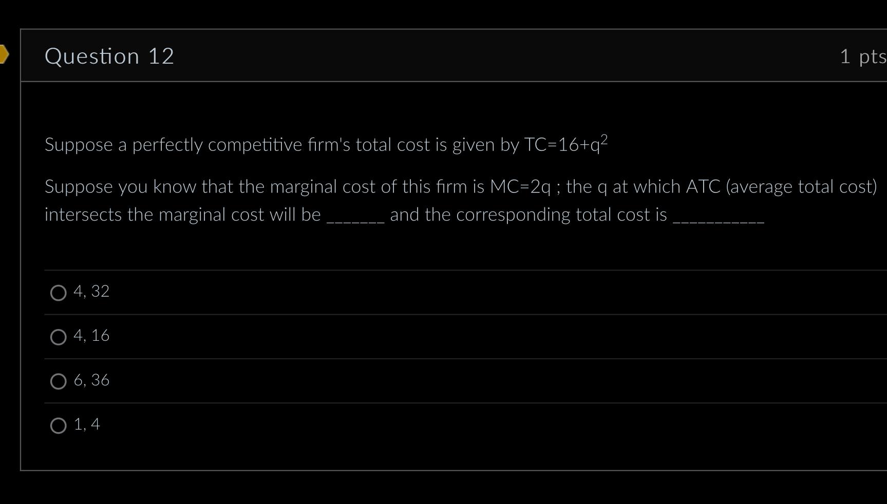 Solved Suppose a perfectly competitive firm's total cost is | Chegg.com Solved Suppose a perfectly competitive firm's total cost is | Chegg.com