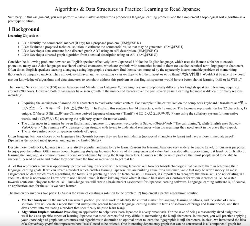1 Background Learning Objectives: - LO1: Identify the | Chegg.com