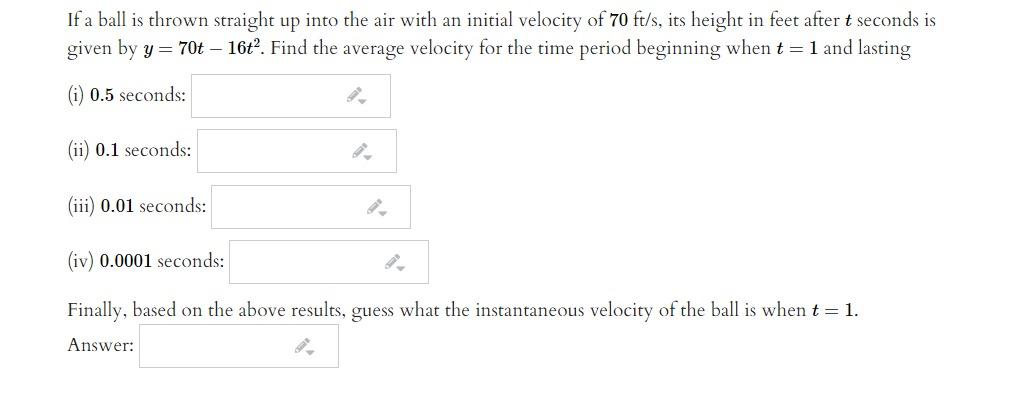 Solved If a ball is thrown straight up into the air with an | Chegg.com