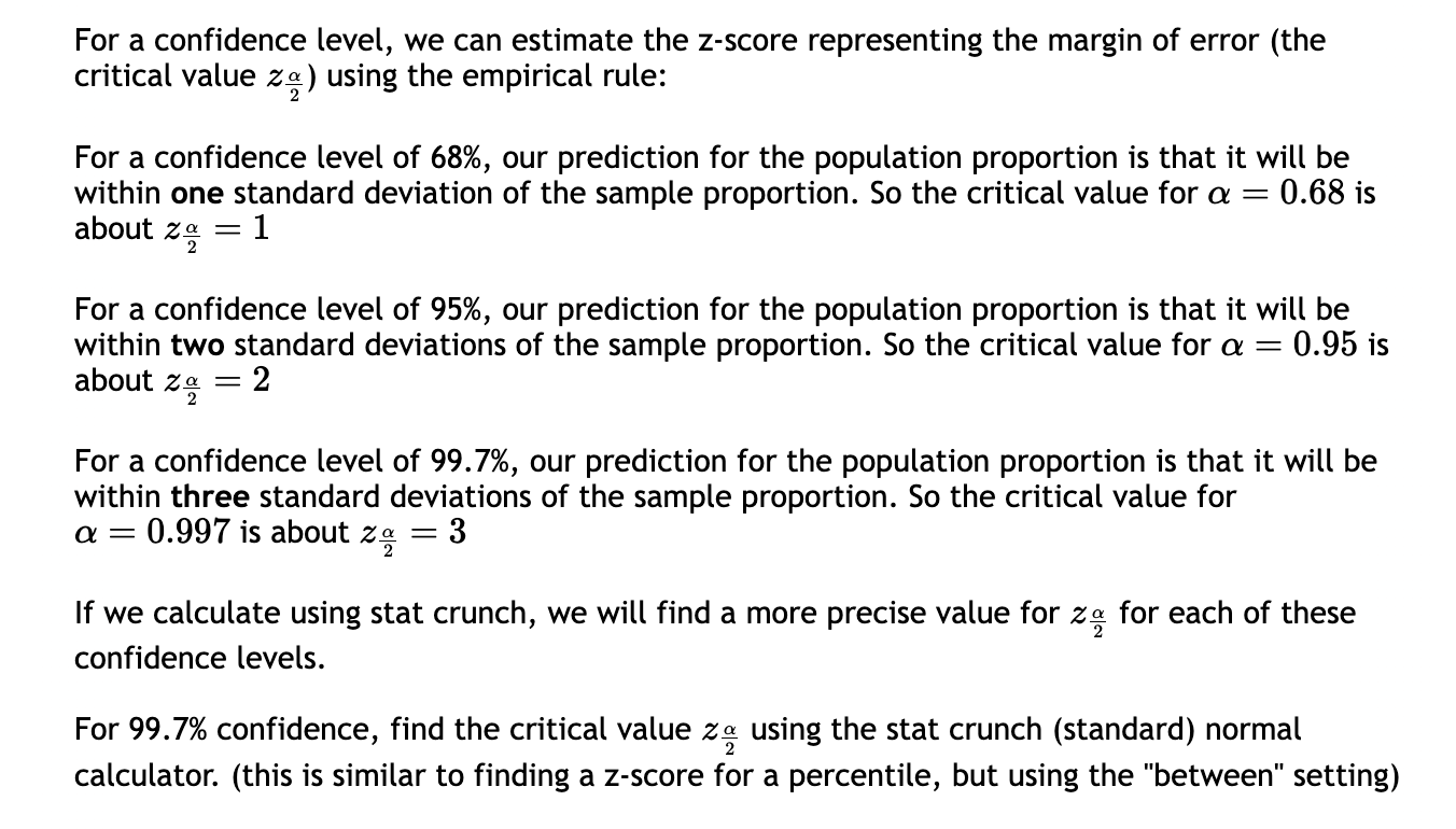 Solved zα2 68%, ﻿our prediction for the population | Chegg.com