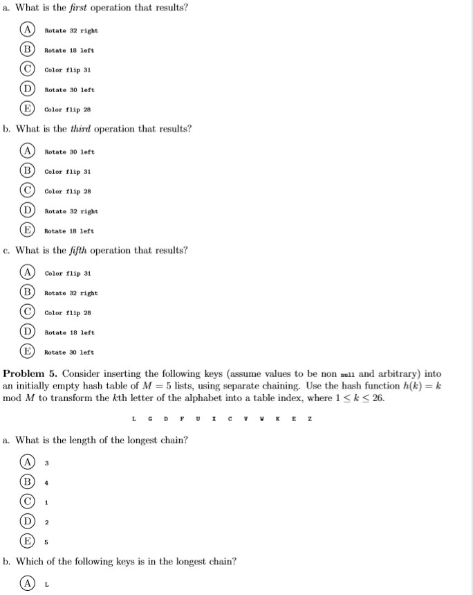 Solved Problem 1. Consider inserting the following key-value | Chegg.com