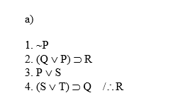 Solved use the 8 inference rules (Simp. Conj. D.S., H.S., | Chegg.com