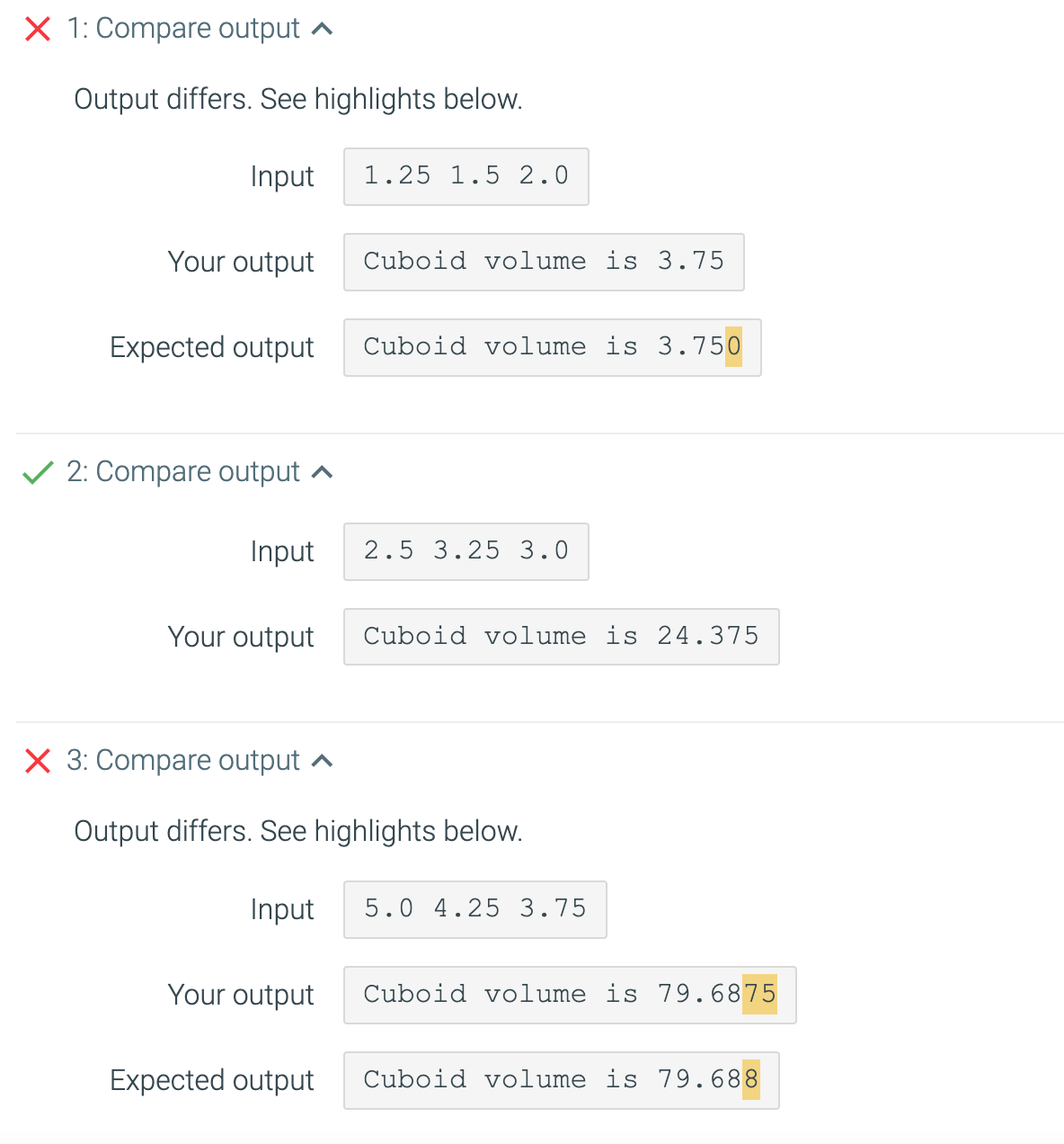 Solved The volume of a cuboid (that is, rectangular block) | Chegg.com