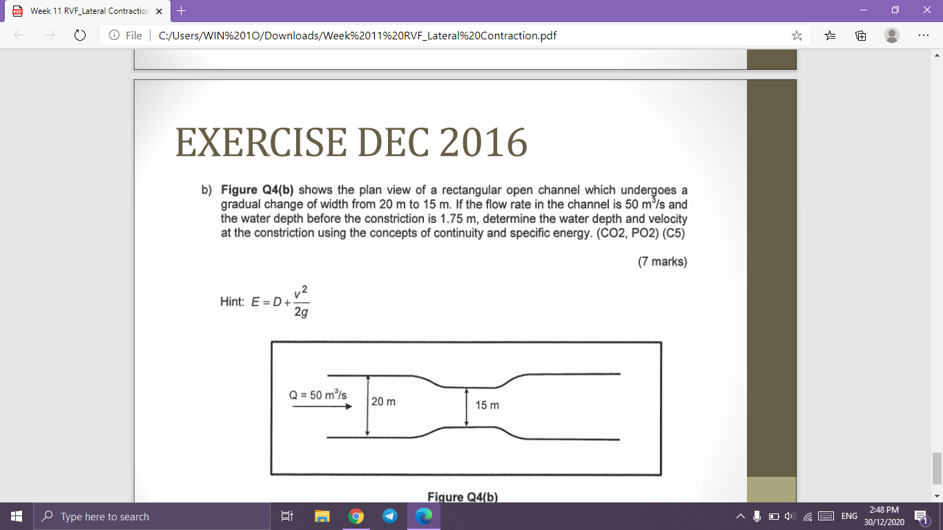 Solved PDF Week 11 RVF_Lateral Contraction х + File | | Chegg.com
