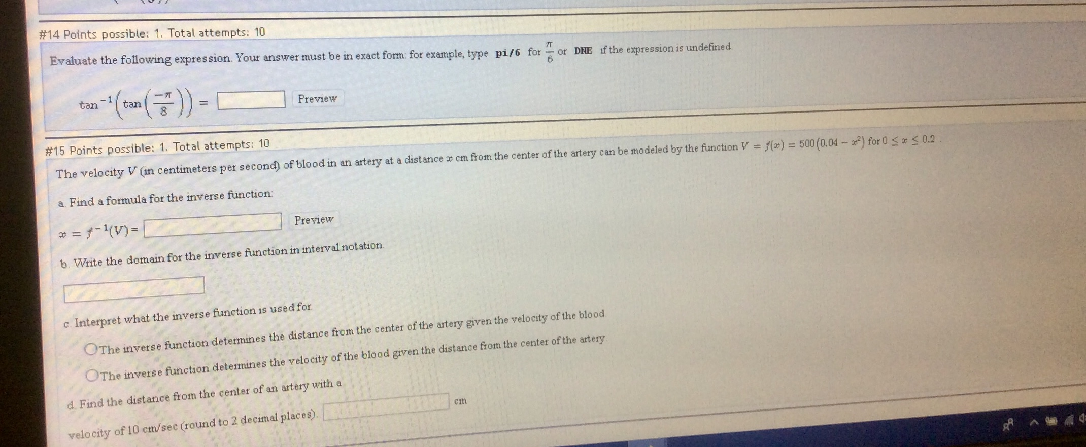 Solved #14 Points possible: 1. Total attempts: 10 Evaluate | Chegg.com