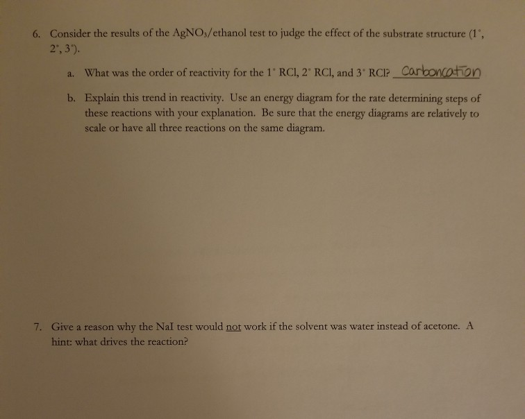 Solved b. Explain this trend in reactivity. Draw the | Chegg.com