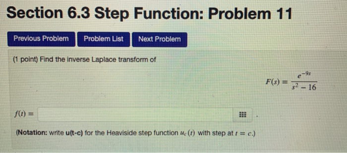 Solved Section 6 3 Step Function Problem 11 Previous