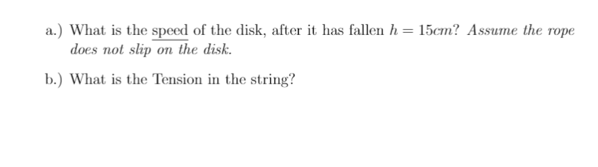 Solved A yo-yo is basically a string wrapped around a | Chegg.com